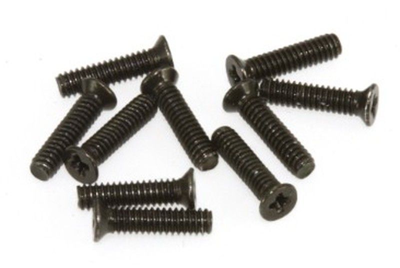 Tornillo phillips cónico M2x8 acero — PIT SLOT